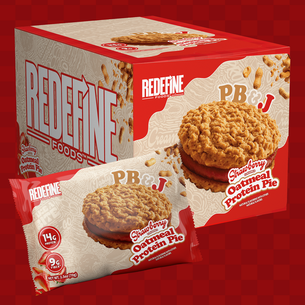 Peanut Butter & Jelly Oatmeal Protein Pie – Redefine Foods