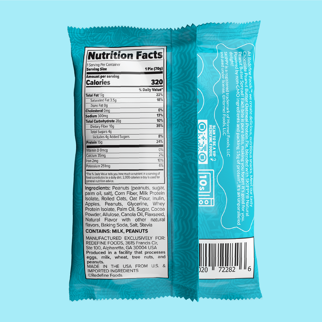 Oatmeal Protein Pie, Skippy Chocolate – Redefine Foods