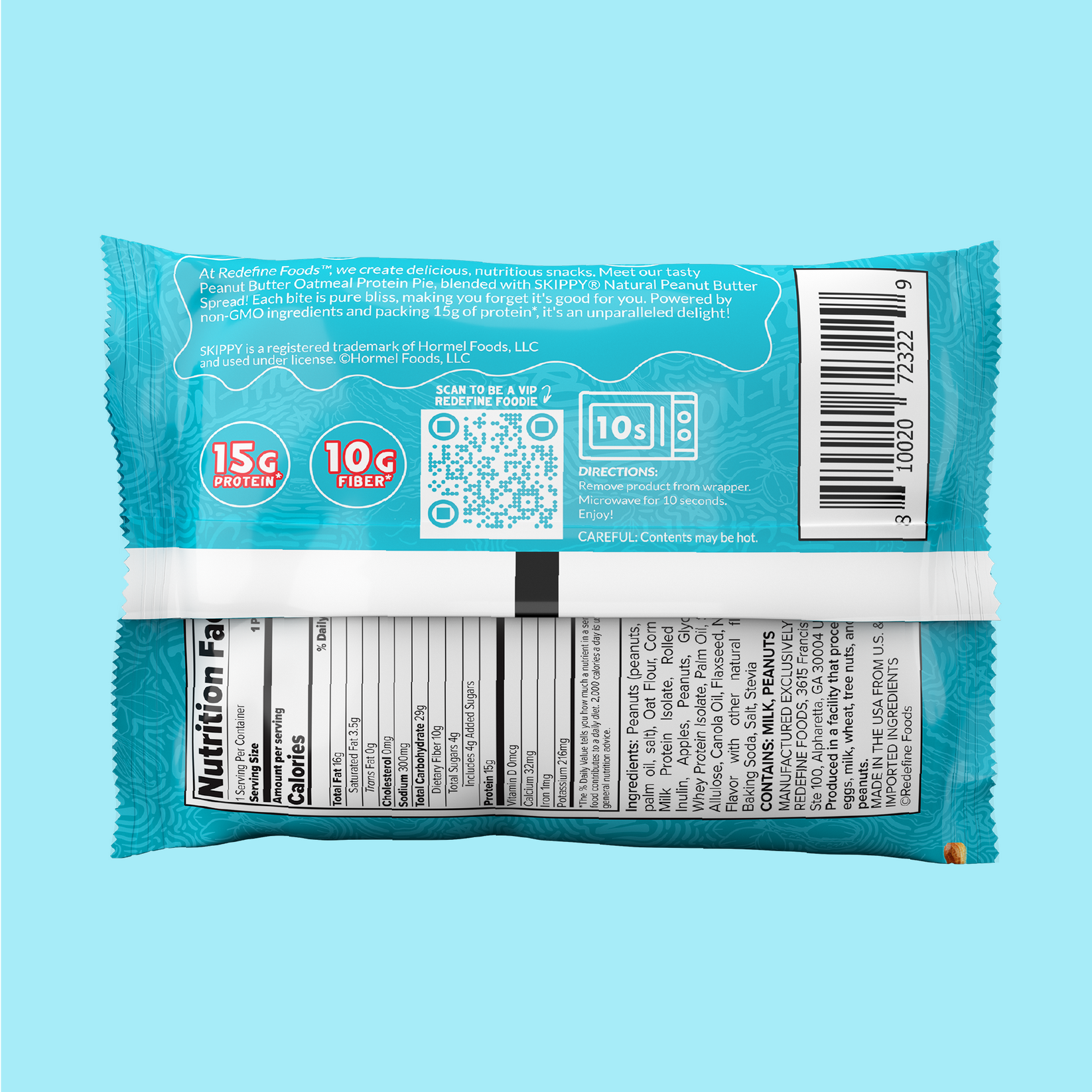 Oatmeal Protein Pie, Skippy Peanut Butter – Redefine Foods